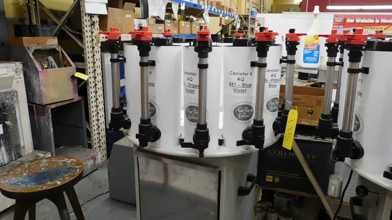 Lot #0115: 2013 Santint M312 Manual Paint Dispenser - YouTube