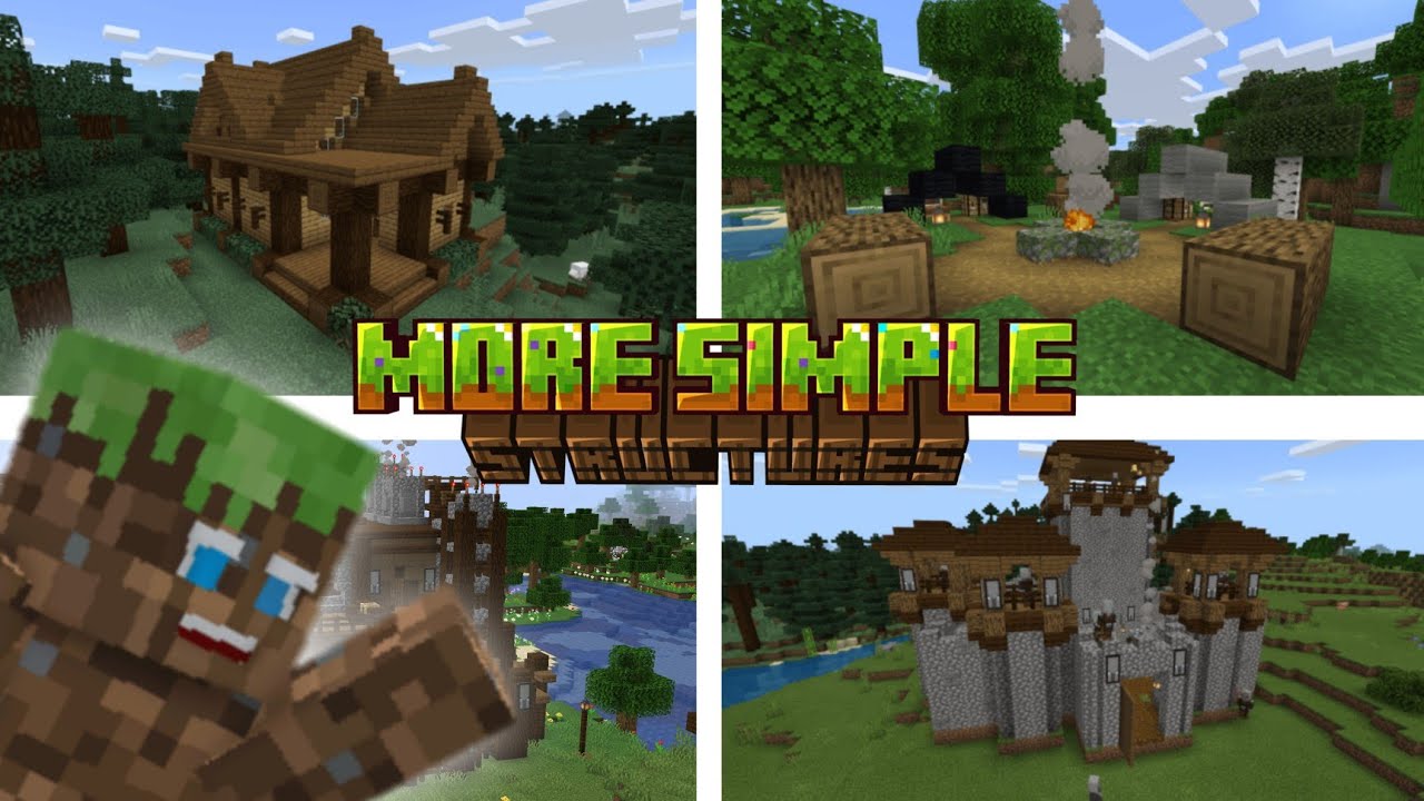 ☑️ El MEJOR ADDON de ESTRUCTURAS SIMPLES de MINECRAFT Bedrock | Addon ☑ ...