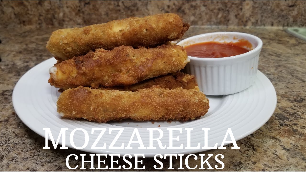 HOW TO MAKE MOZZARELLA CHEESE STICKS WITH STRING CHEESE AND BREAD ...