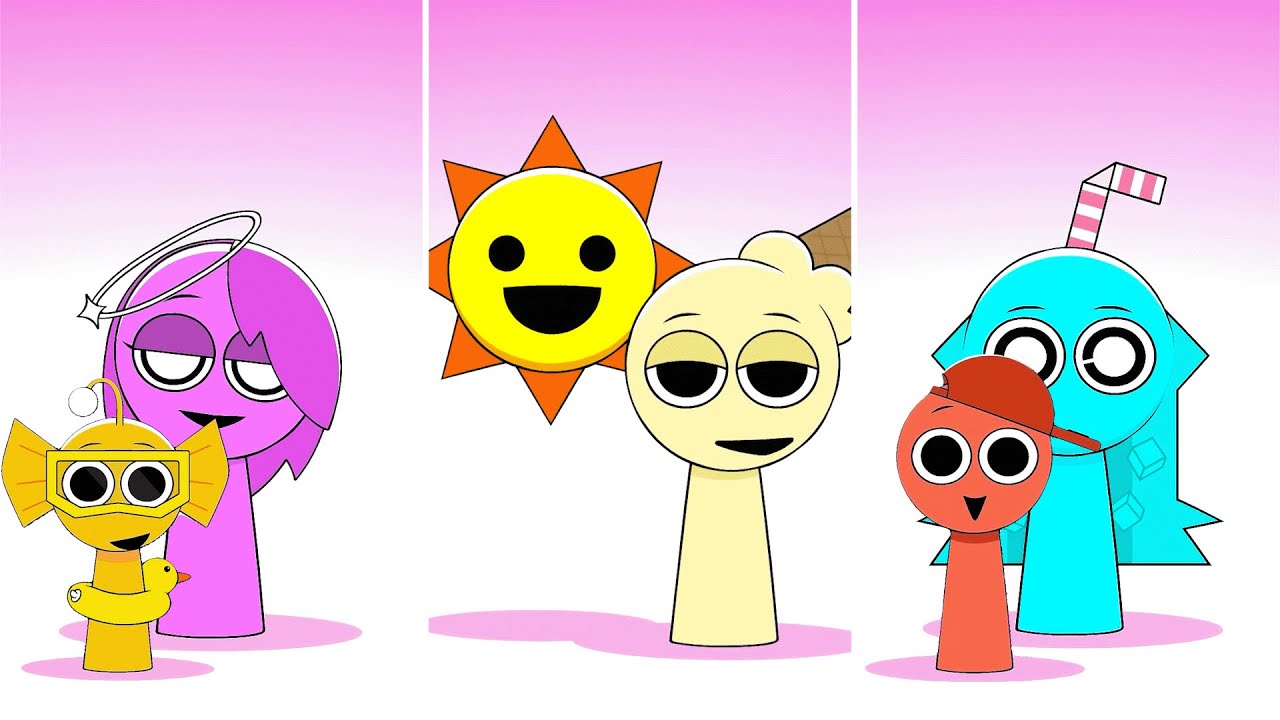 Sprunki OC Sal and Rose, Aqua and Bailey | Sprunki OC ALL Phases ...