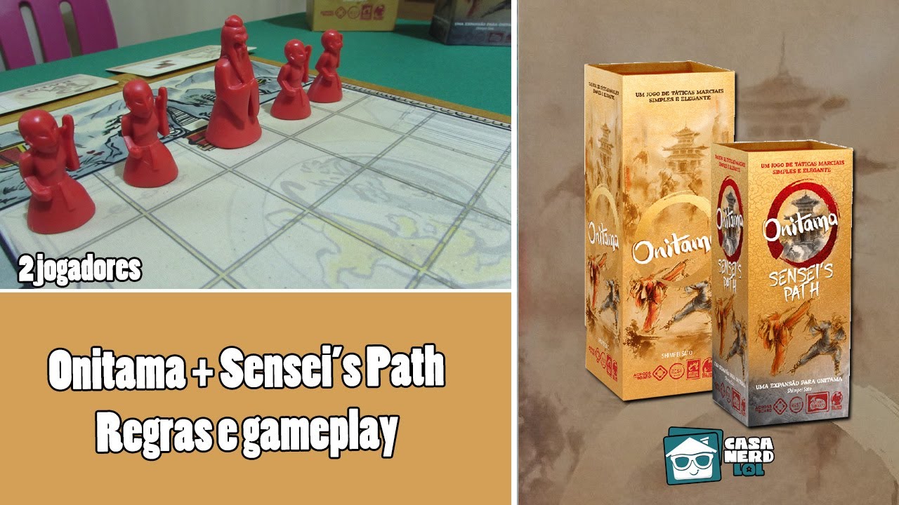 Onitama (Across the Board) - Regras e Gameplay: Jogo Base e Expansão Sensei's Path - YouTube