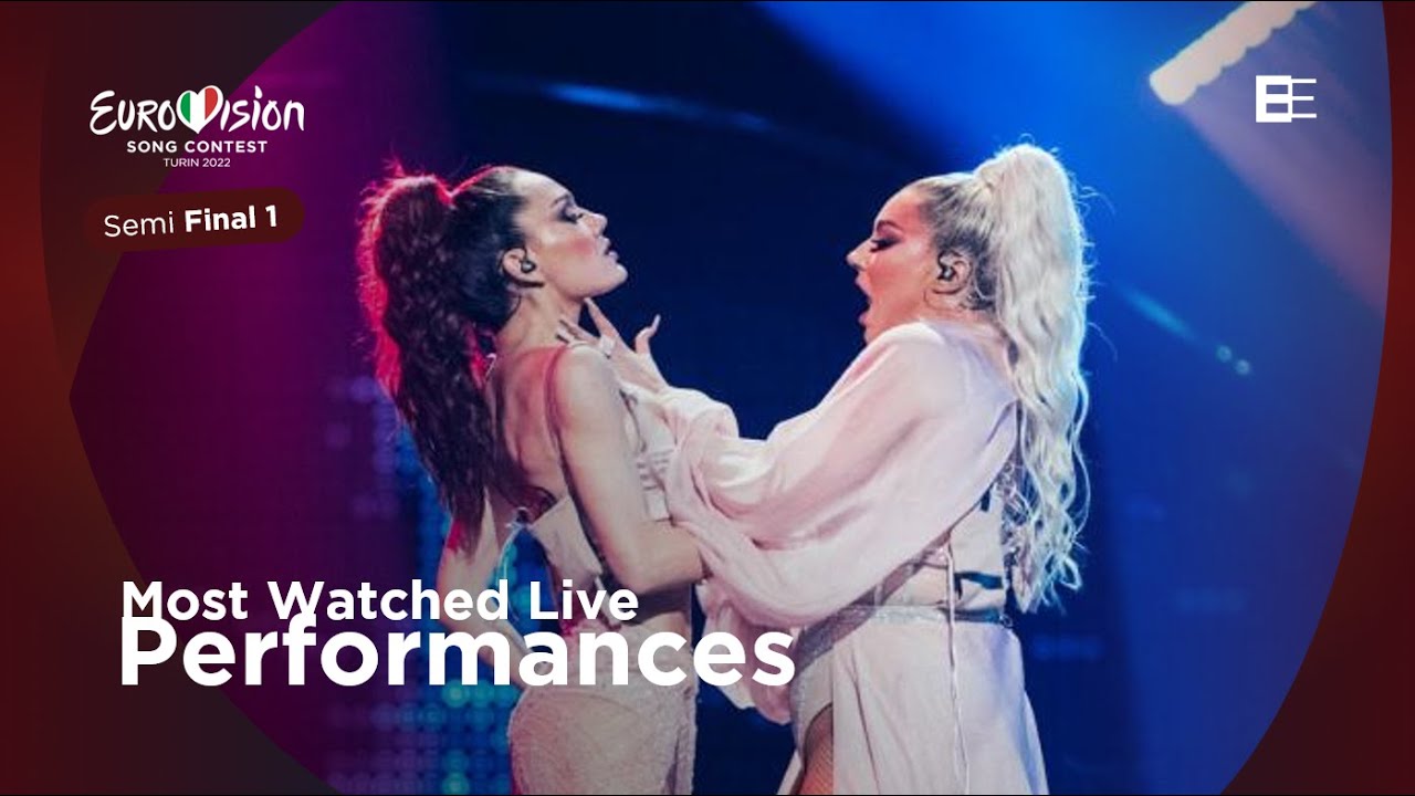 Eurovision 2022: Semi-Final 1 - Most Watched Live Performances - YouTube