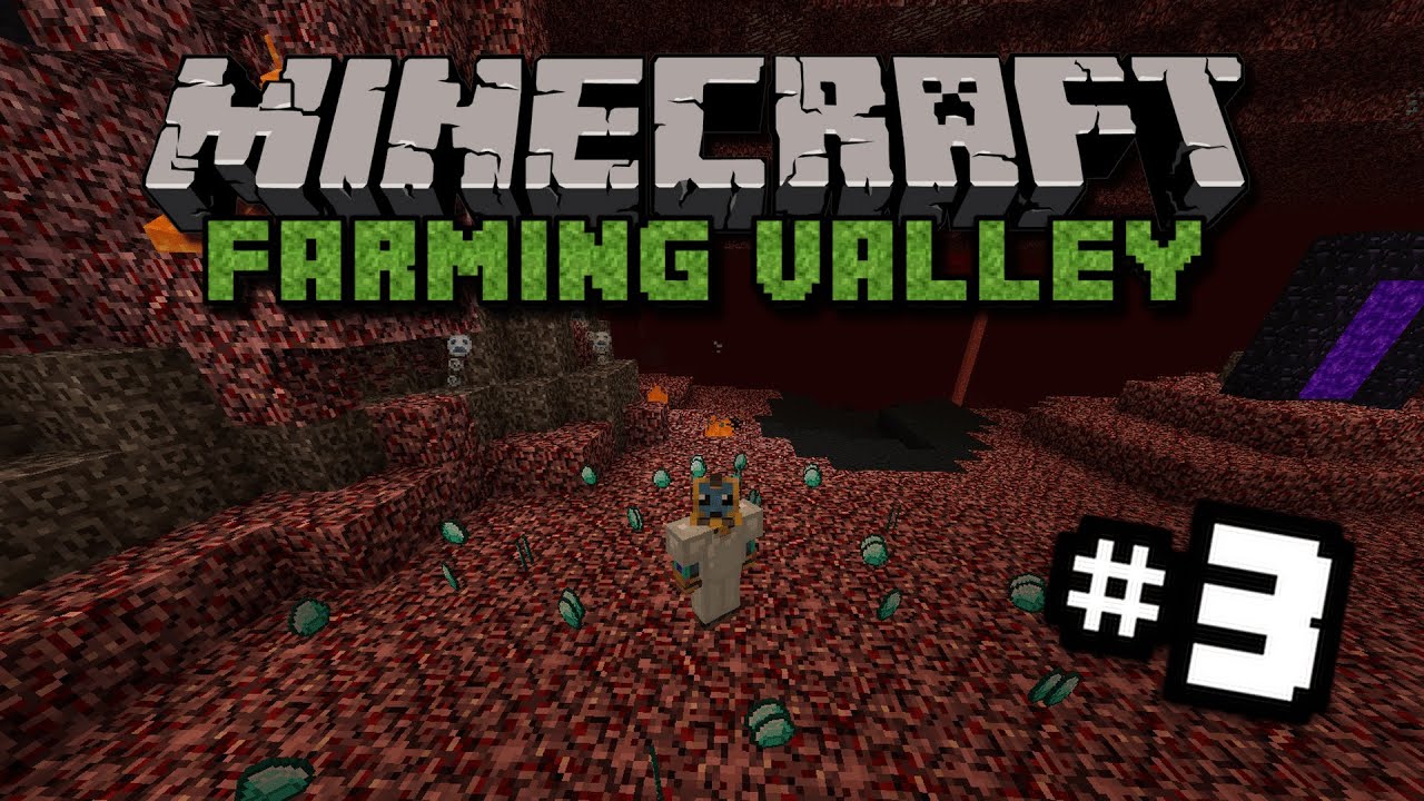 Minecraft Farming Valley [Part 3] The Nether is too OP 🤑 - YouTube