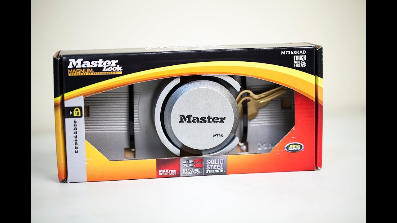 (30) Lock Picking: Masterlock M736XKAD SPP'd and Raked - YouTube