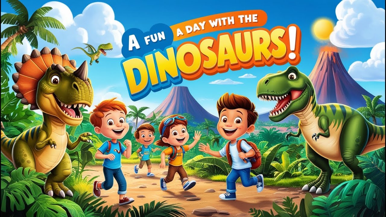 "A Day with the Dinosaurs! 🦕🦖 | Fun Dinosaur Adventure for Kids" - YouTube