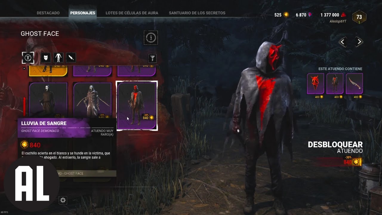 TODAS las SKINS de GHOSTFACE en DEAD BY DAYLIGHT - YouTube