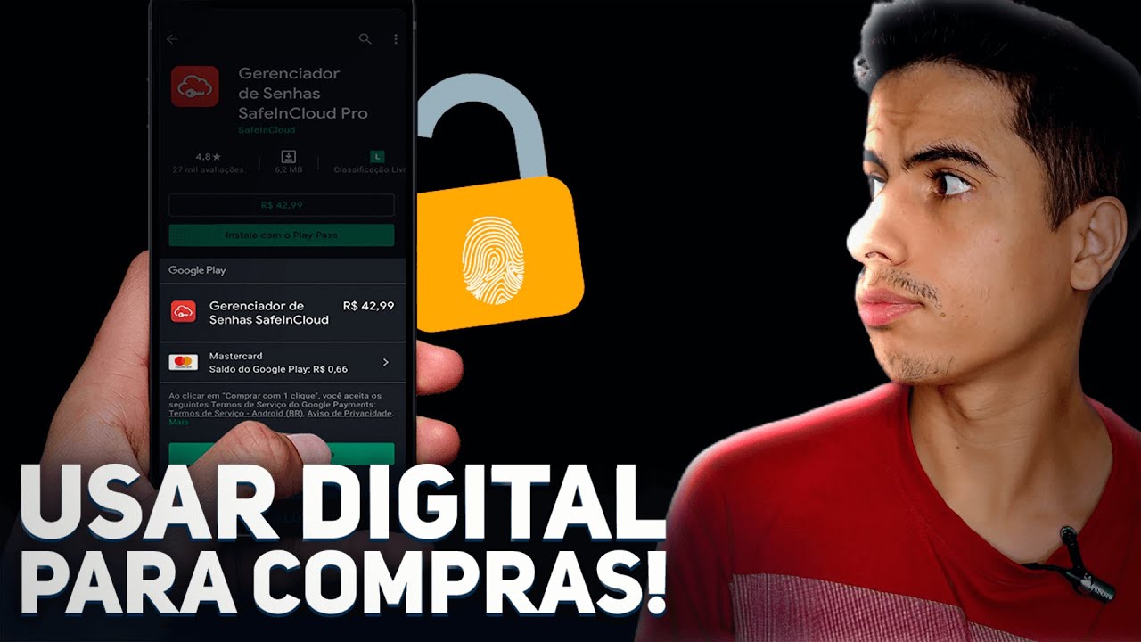 Como CADASTRAR A DIGITAL para EFETUAR COMPRAS na Play Store! - YouTube