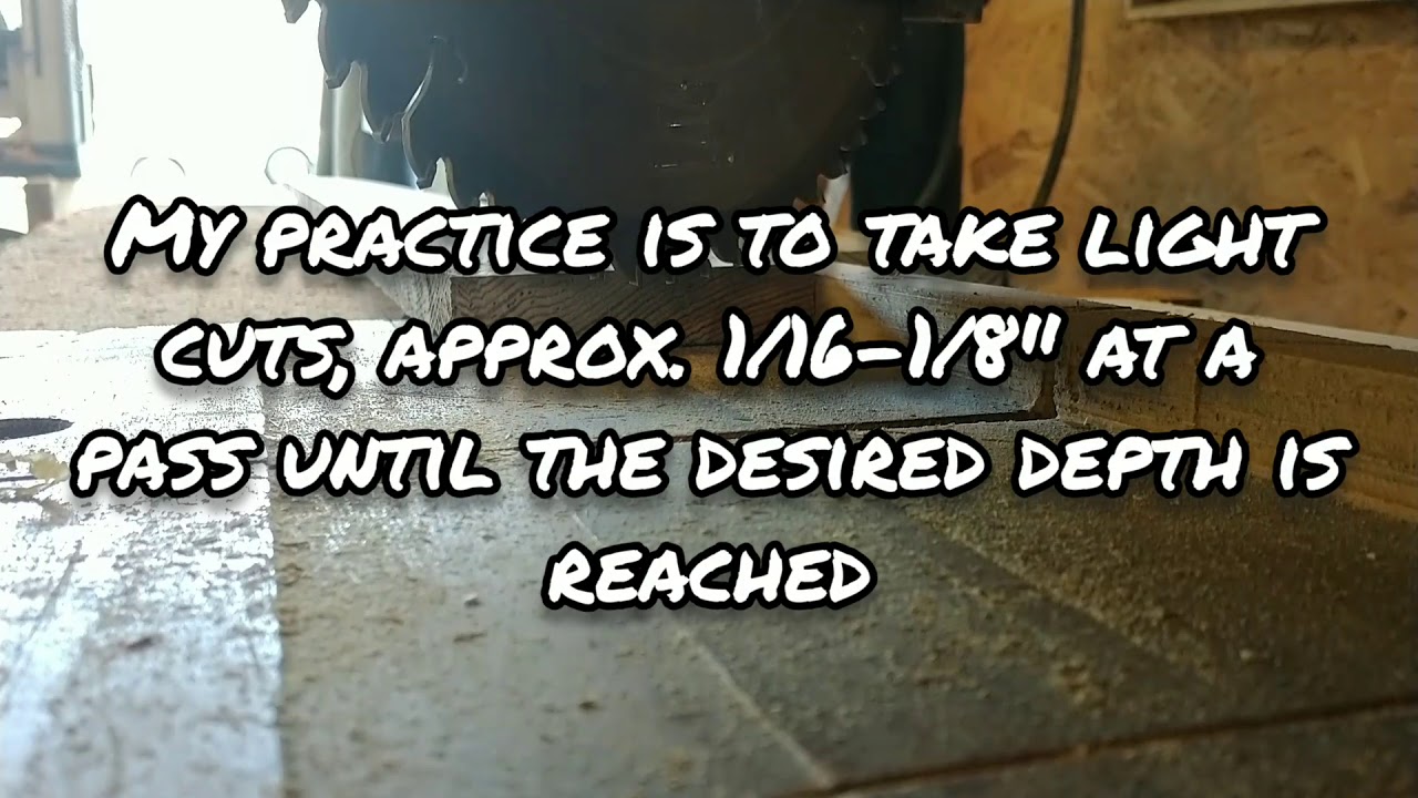 Cutting Cove/Concave Molding on the Radial Arm Saw - YouTube