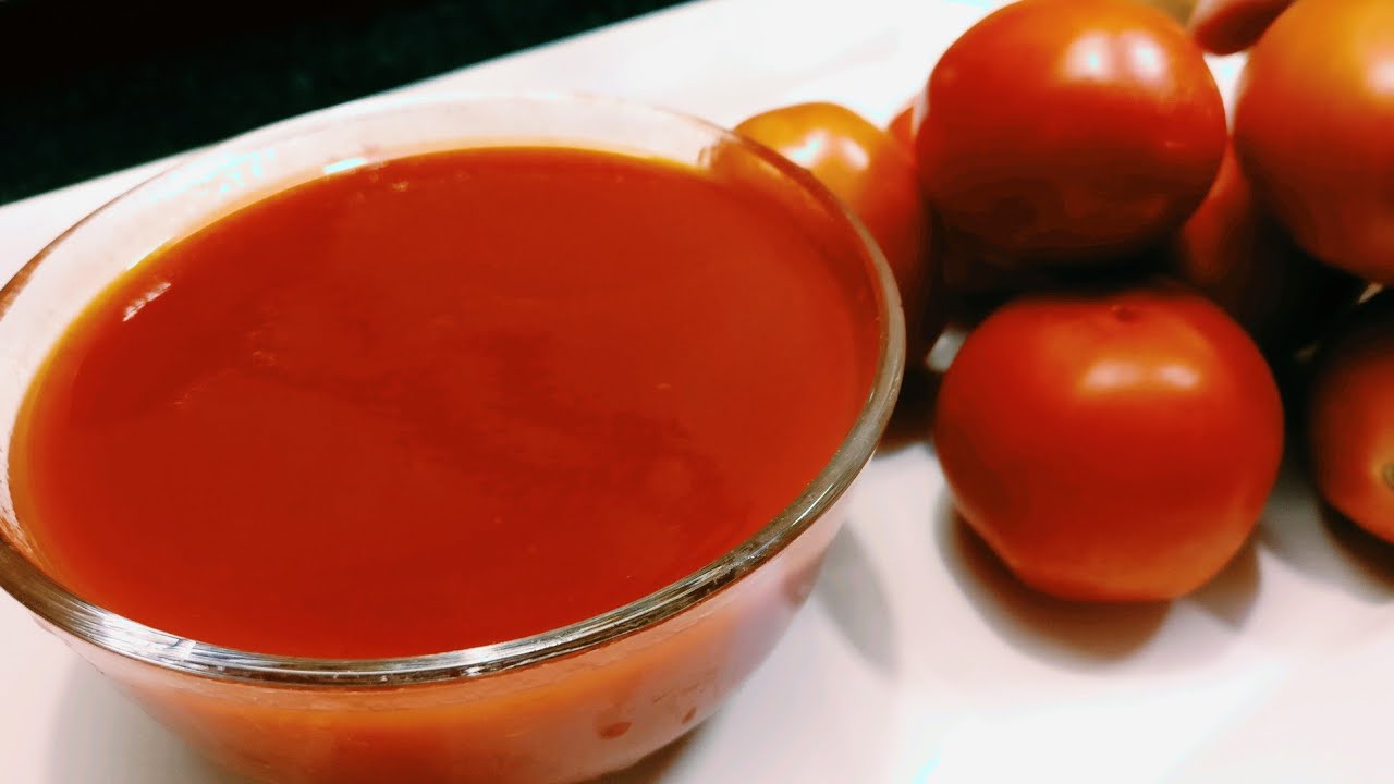 Tomato Ketchup Recipe - Easy Tomato Sauce - YouTube