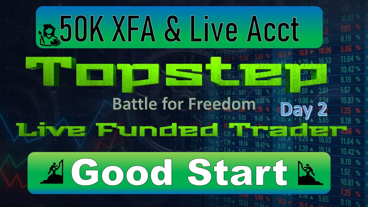 Topstep Live Account & 50K XFA Futures Market. Battle for Freedom. Day ...
