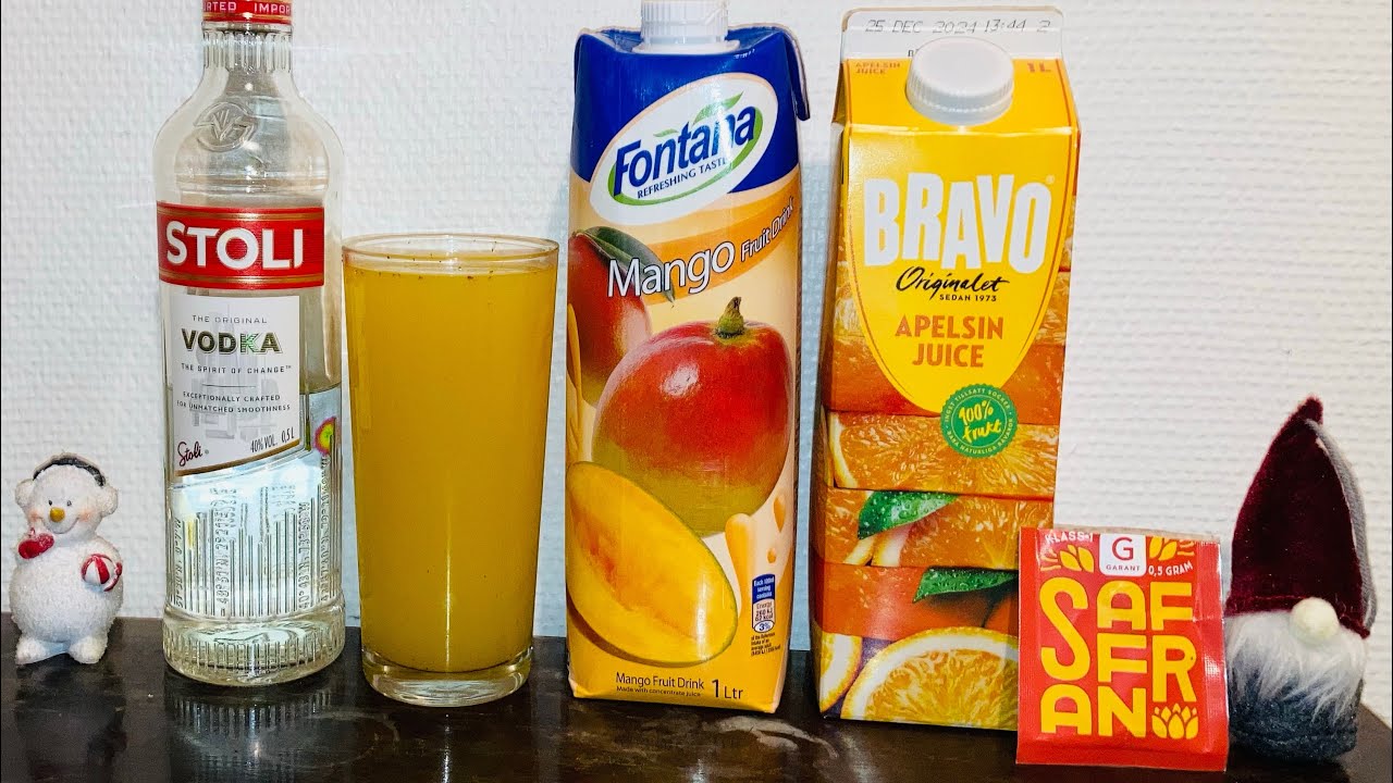 APELSIN OCH MANGO OCH SAFFRAN OCH VODKA JUL DRINK (ALKOHOL) - YouTube