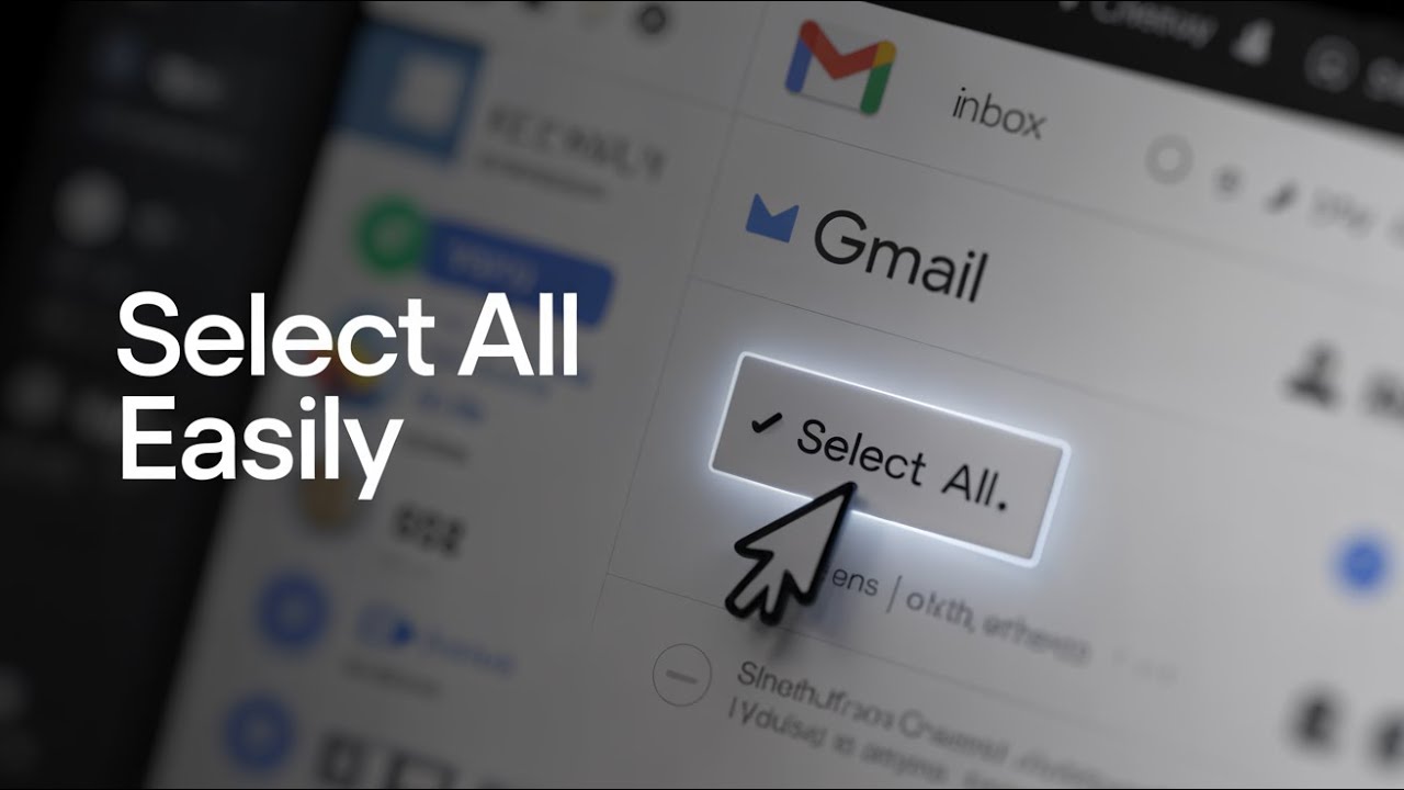 How to Select All Emails at Once on Gmail - quick tutorial - YouTube