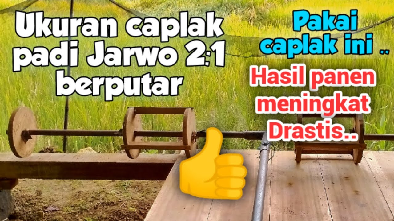 Cara membuat caplak berputar_caplak Jarwo 2:1_garisan untuk tanam padi ...