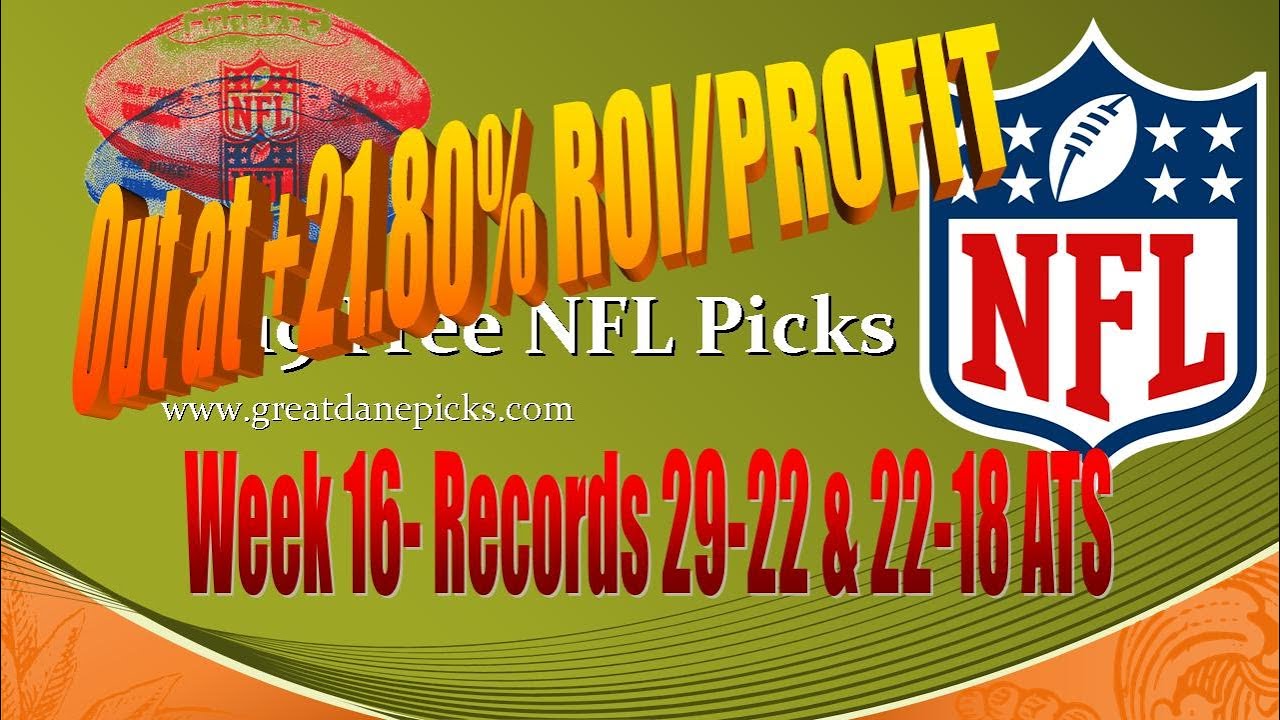 2019 NFL ATS Picks Week 16 - YouTube