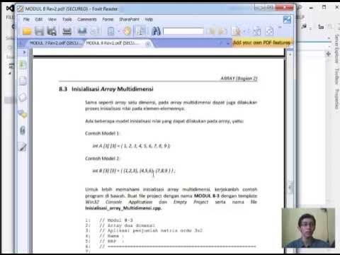 Modul 8-3 Inisialisasi Array Multidimensi - YouTube
