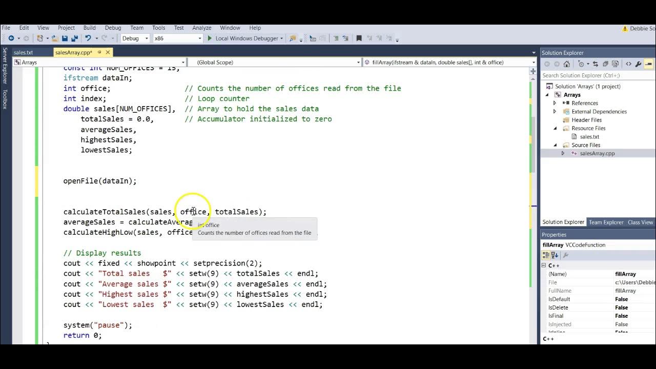 Passing Arrays as Function Parameters - Part 2 - YouTube
