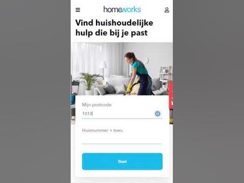 huishoudelijke hulp homeworks online app - YouTube