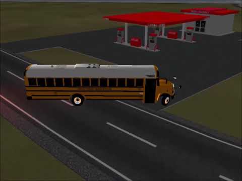 Rigs Of Rods School Bus ~ IC CE on Rockton - YouTube