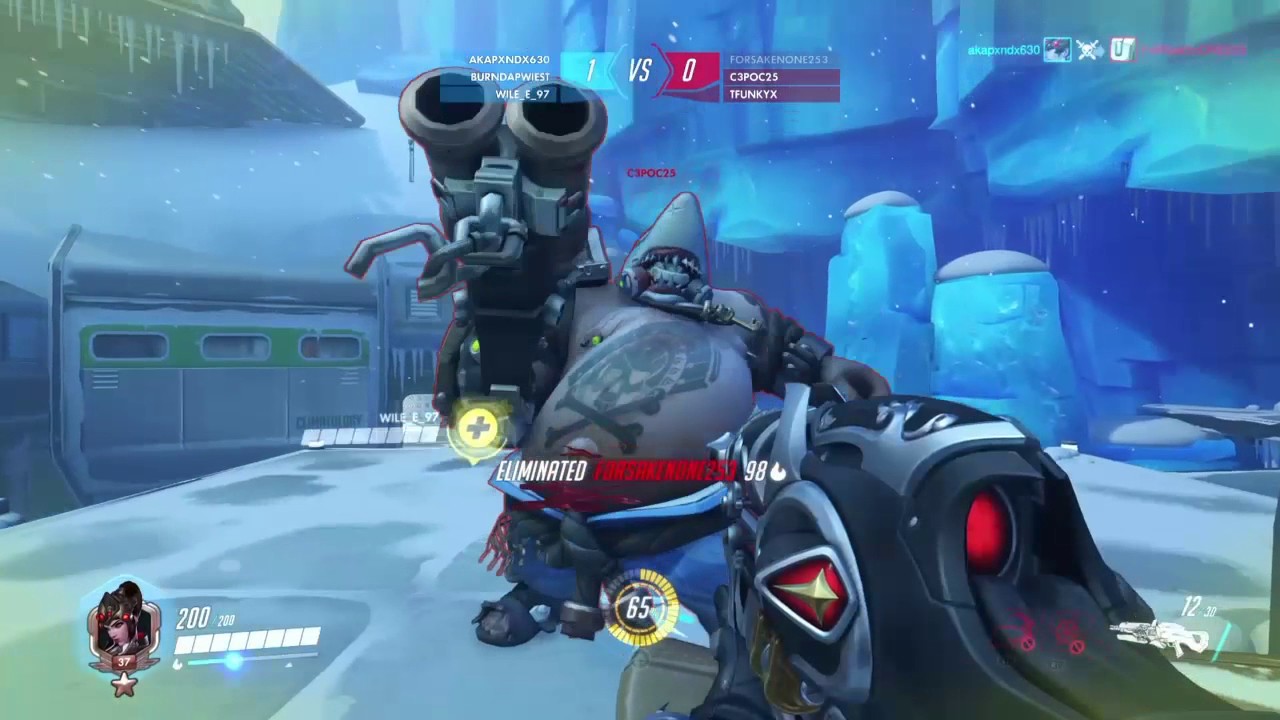 overwatch 2 juggernauts vs. widow Maker and Battle mercy - YouTube