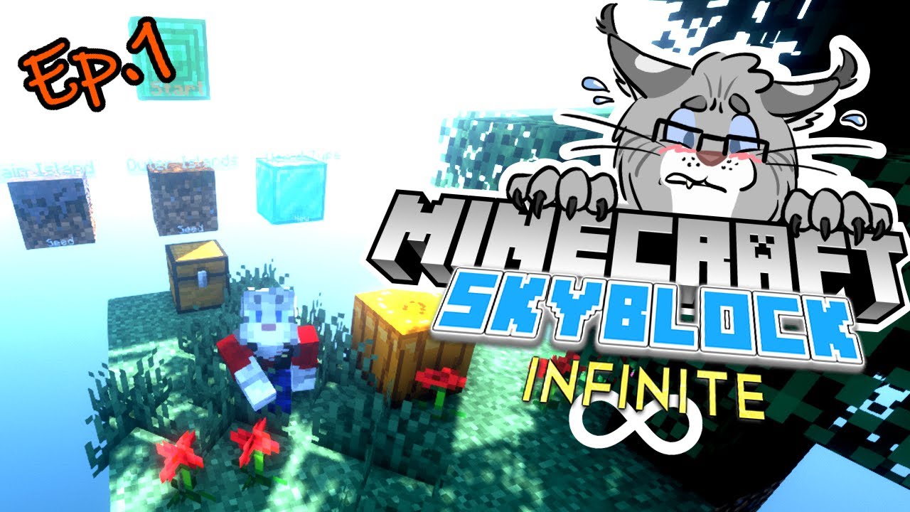 Minecraft SKYBLOCK INFINITE - Settling into the HIGH LIFE!! - Ep. 1 - YouTube