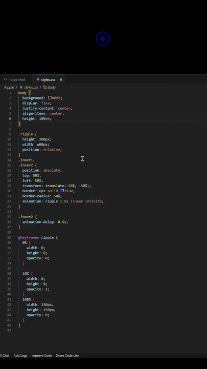 Ripple: Loading Animation #HTML #Battles4u #CSS #Demo #coding - YouTube