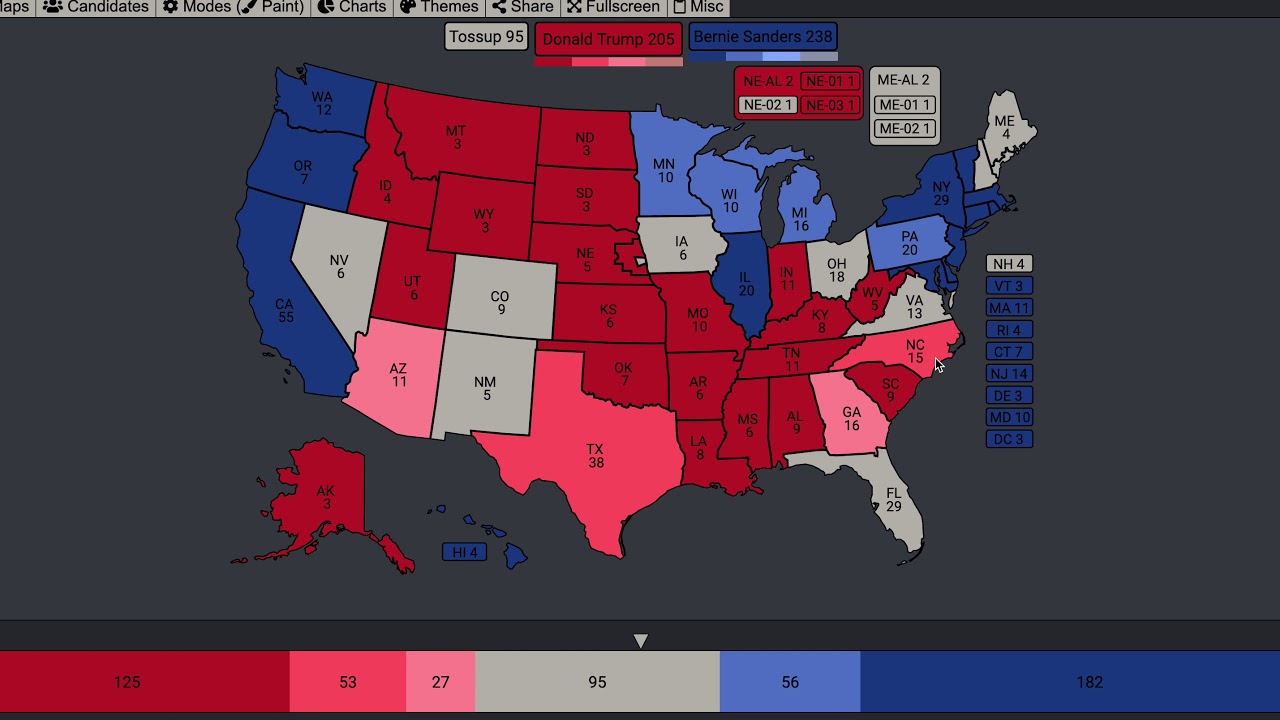 2020 Election Prediction | Bernie Sanders vs Donald Trump | June 6th ...