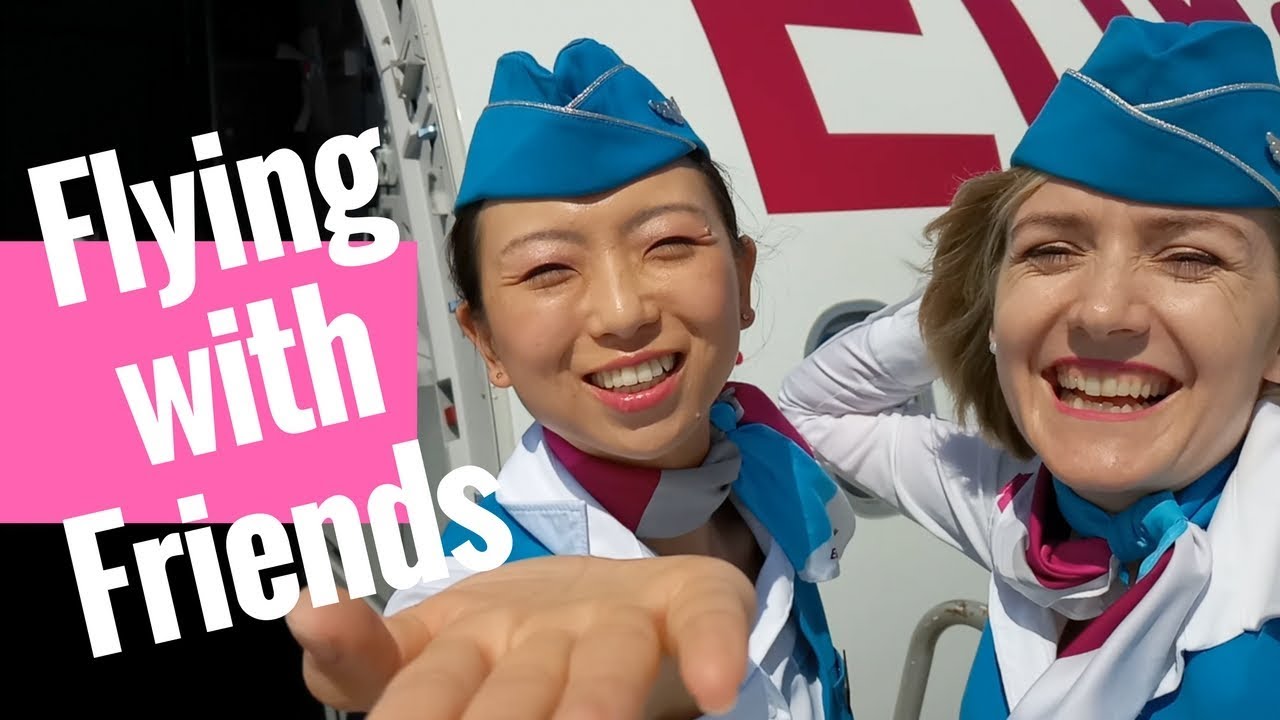 FLYING WITH FRIENDS | Real Life of a Flight Attendant | VLOG - YouTube