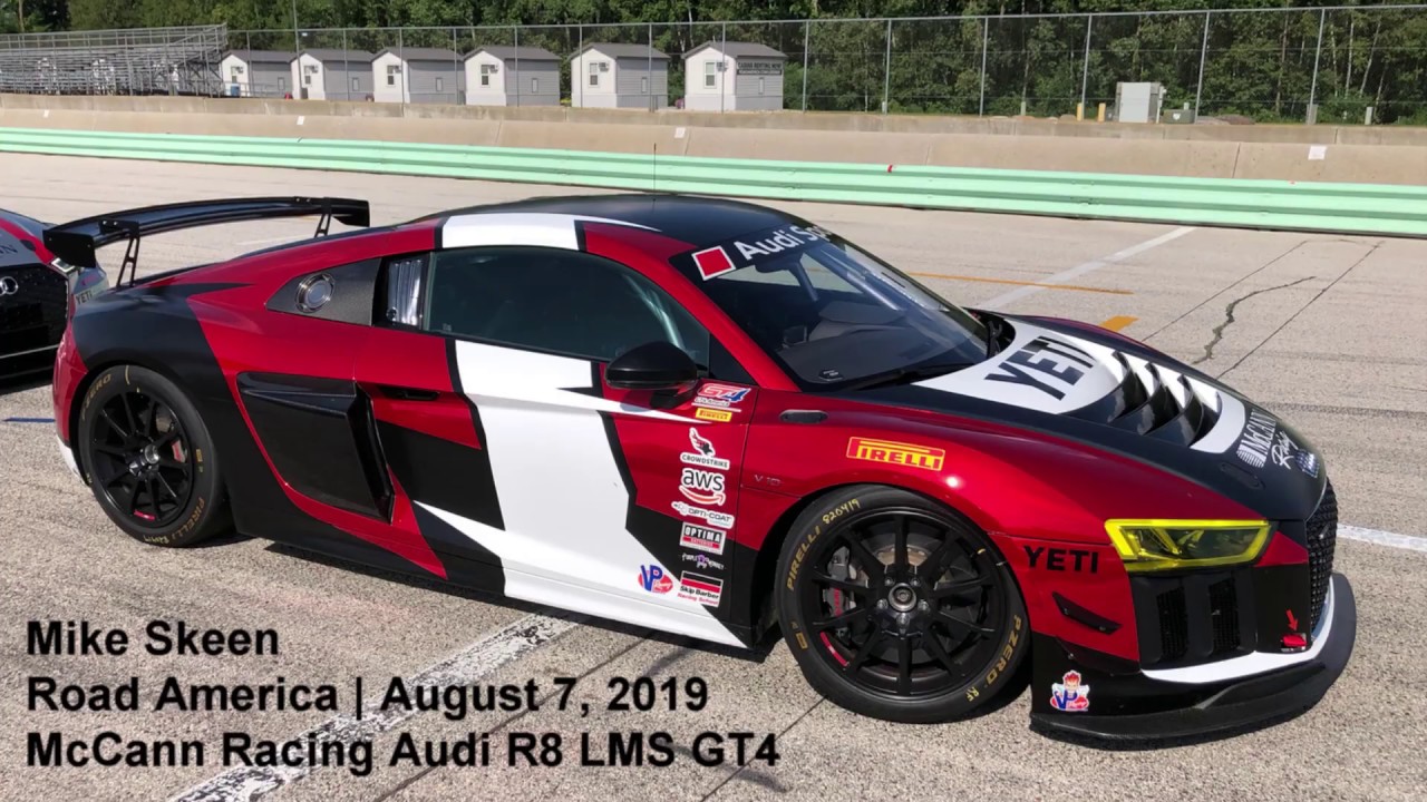 Mike Skeen: Audi R8 LMS GT4 at Road America - YouTube