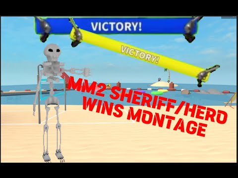 MM2 SHERIFF/HERO MONTAGE WINS as a SKELETON (Roblox mm2) - YouTube