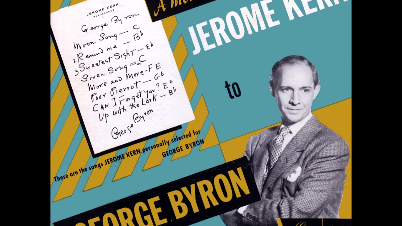 George Byron with William Roy (piano) – Poor Pierrot - YouTube