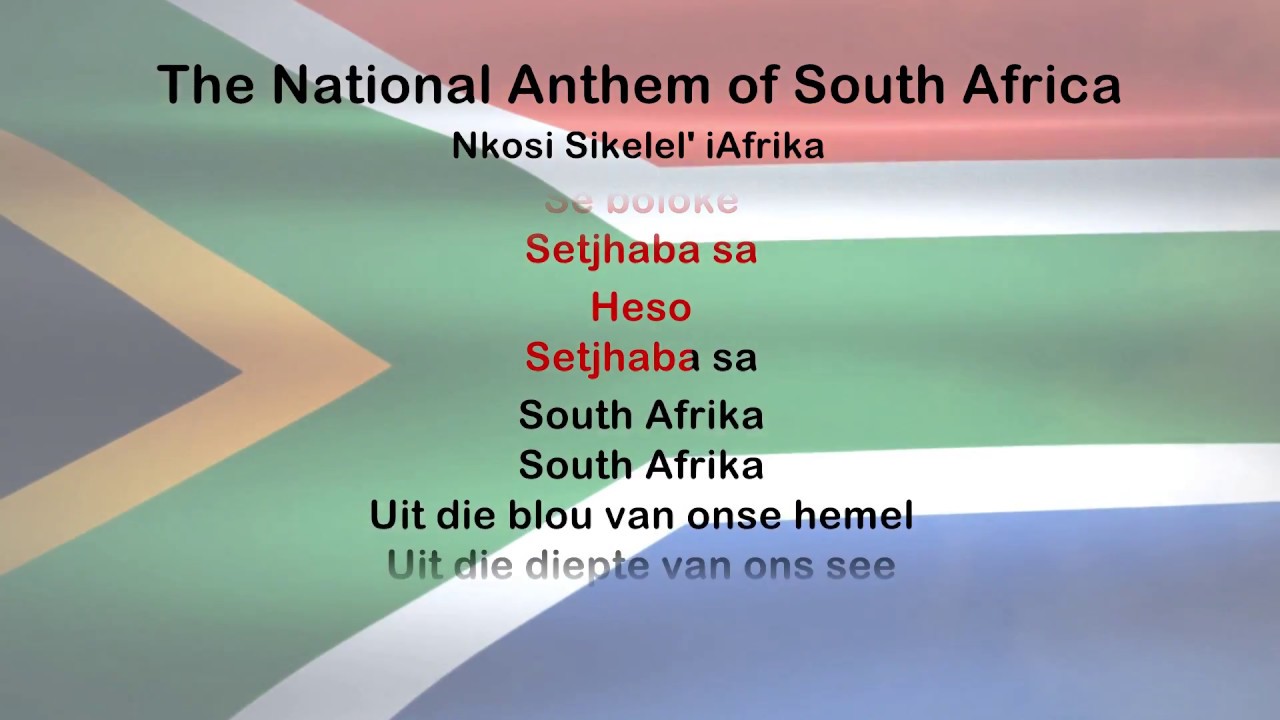 South African National Anthem - ProTrax Karaoke Demo - YouTube