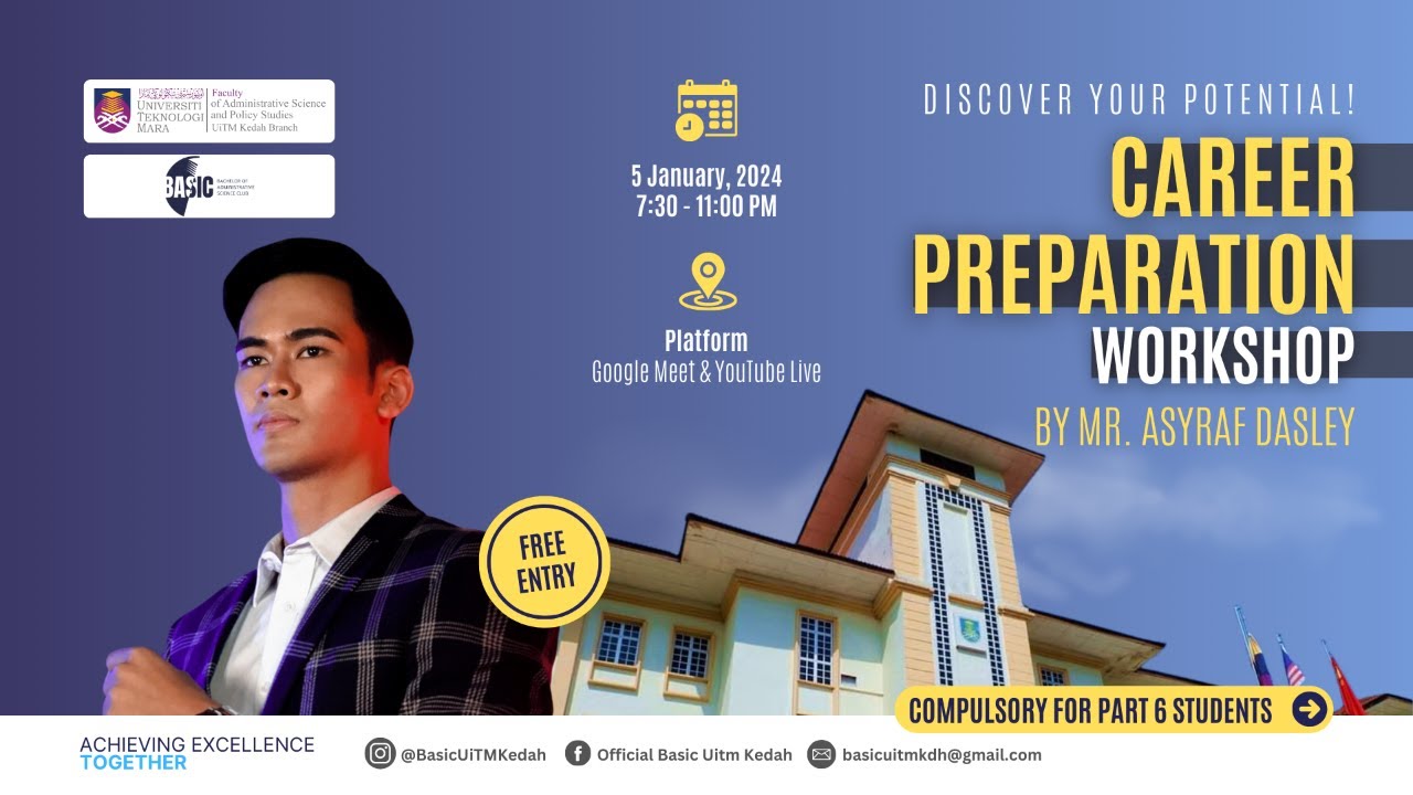 CAREER PREPARATION WORKSHOP BY MR. ASYRAF DASLEY - YouTube