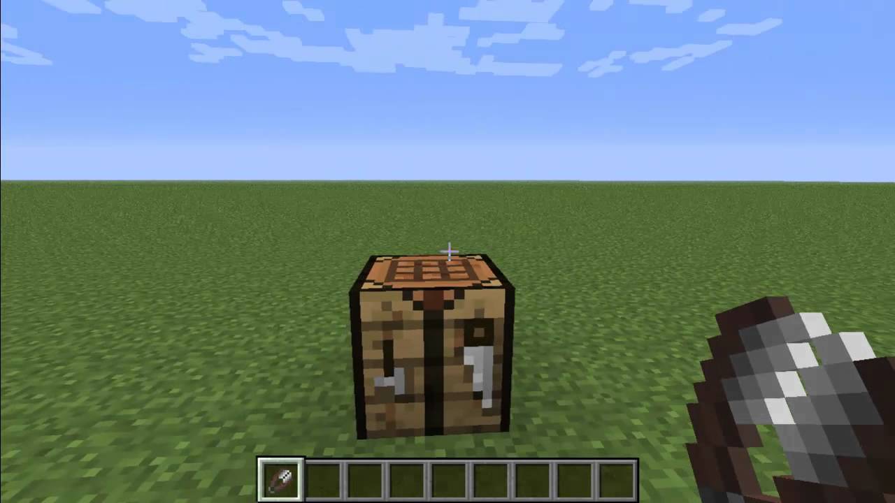 How to Make Sheers in Minecraft - YouTube