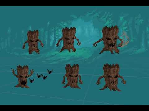 Evil Tree Pixel Art Monster Enemy - YouTube