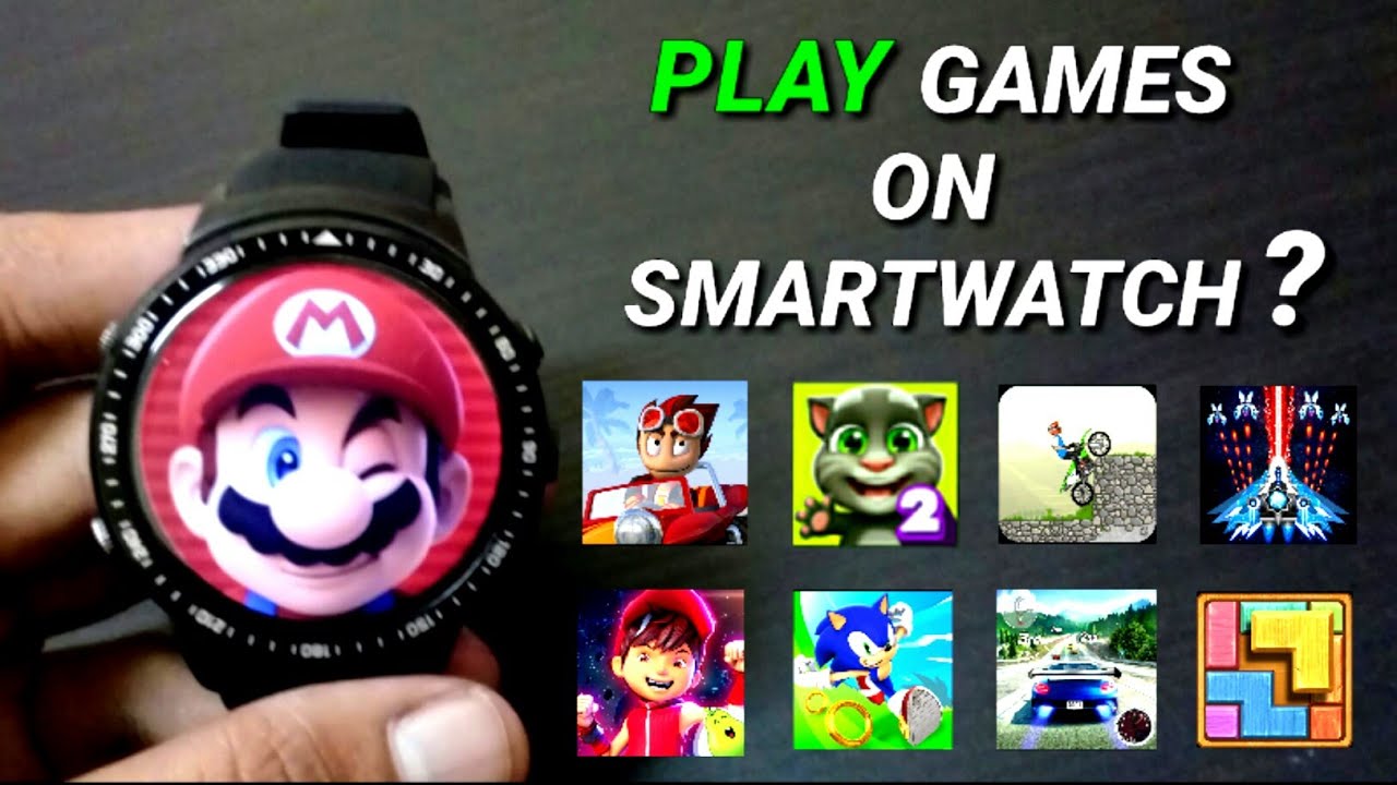 Play Games On Smartwatch Android ? -Test -1GB Ram 16GB Rom - YouTube