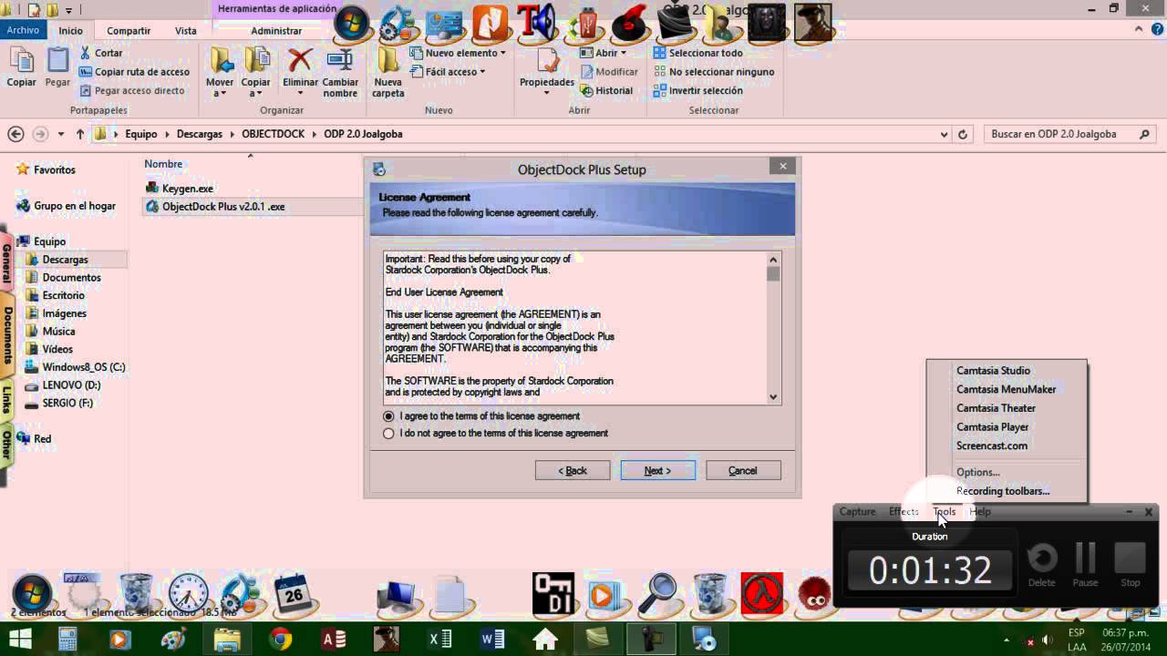 como instalar objectdock plus 2.0.1 en windows 7 y 8 (RApido Y FAcil) - YouTube