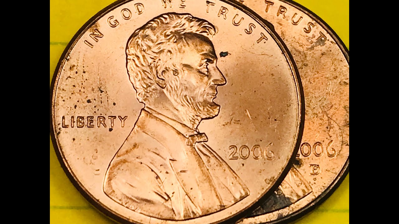 US Lincoln Pennies Worth Money - 2006 One Cent Coin United States - YouTube