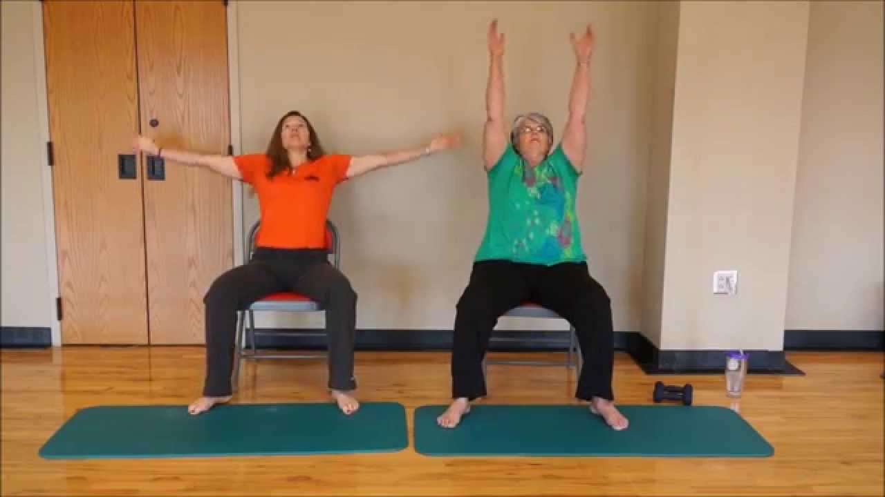 Forever Fit 25 minute Chair Exercise Routine for the ENTIRE BODY - YouTube