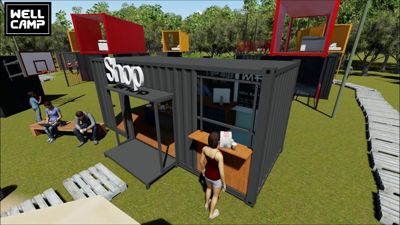 Wellcamp Container Hotel Container Resort - YouTube