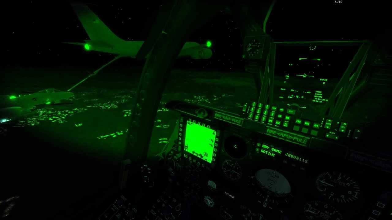 DCS Night Air to Air Refueling Training - YouTube