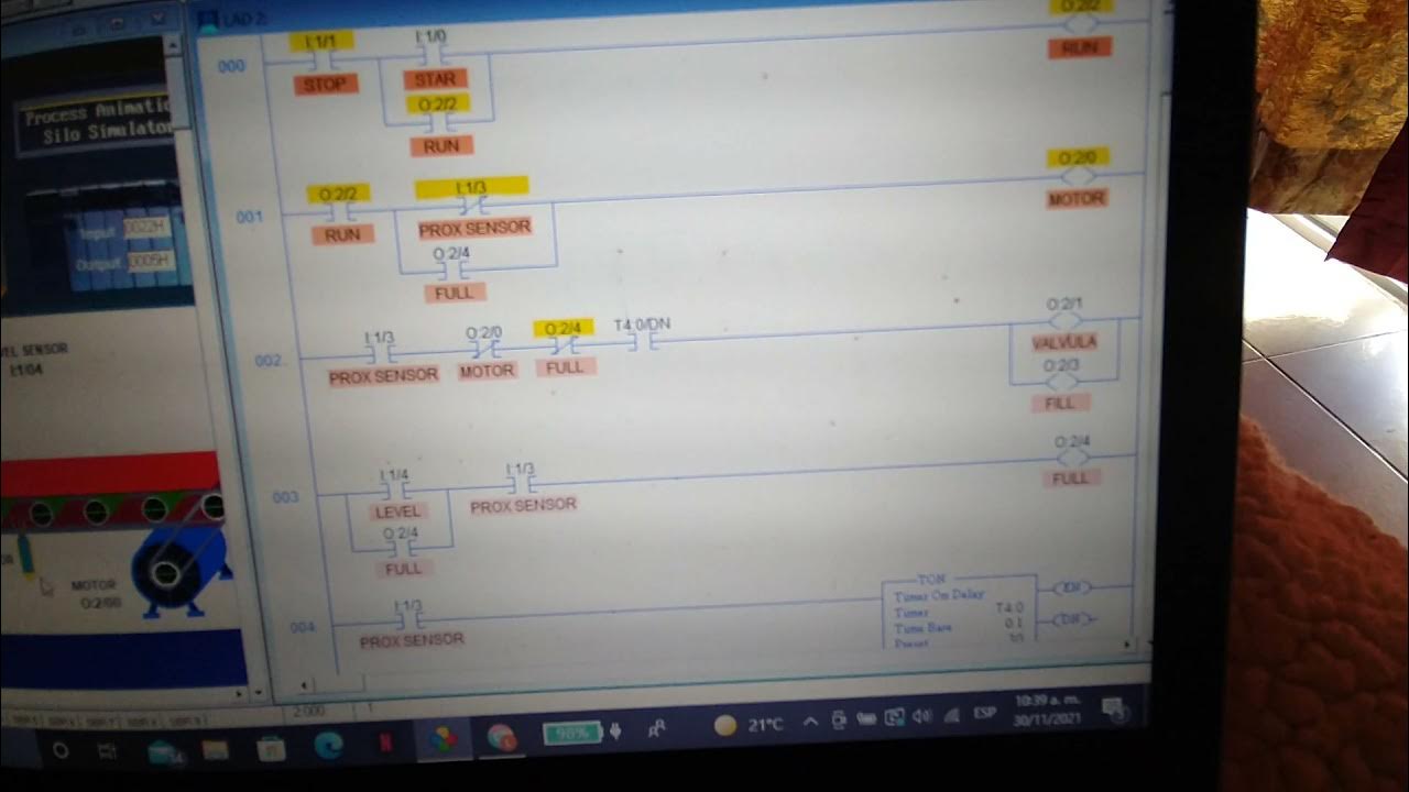 silo Logixpro programación con timer - YouTube