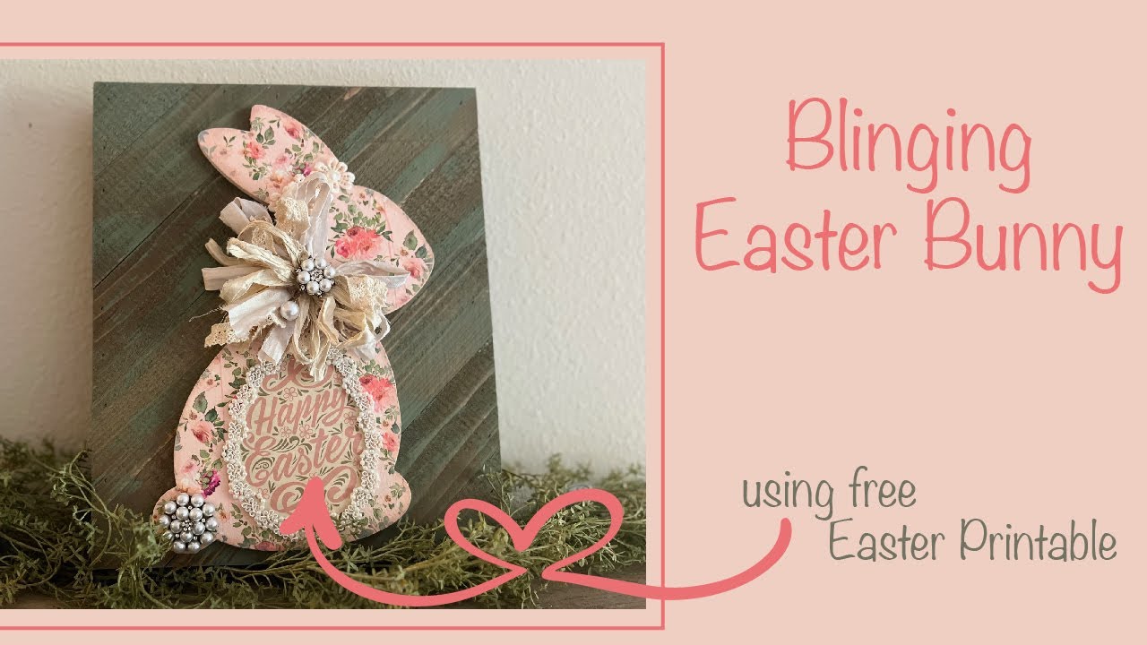Blinging Easter Bunny | DIY Bunny with Bling - YouTube
