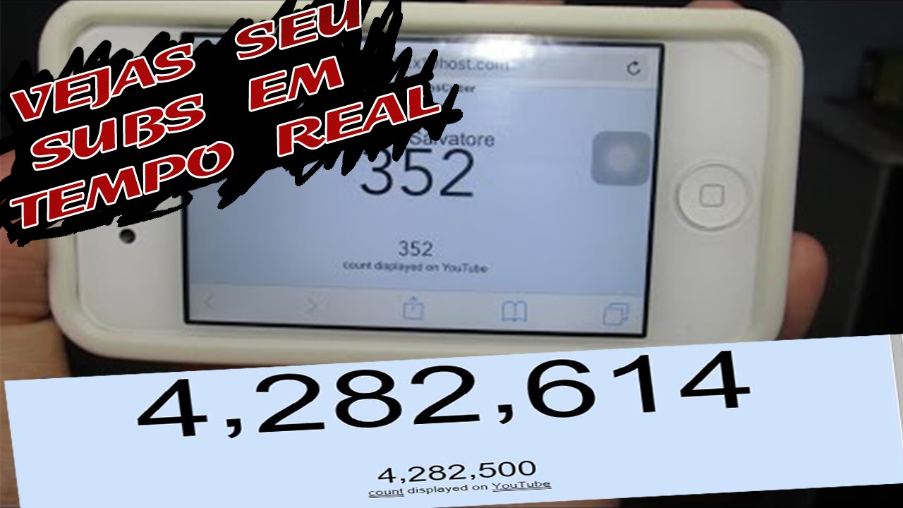 Como ver a quantidade de inscritos do seu canal em tempo real - YouTube