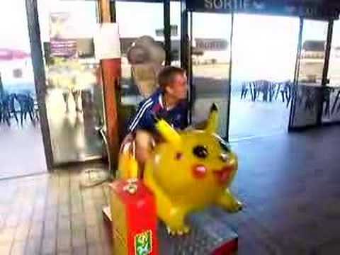 riding the pikachu - YouTube