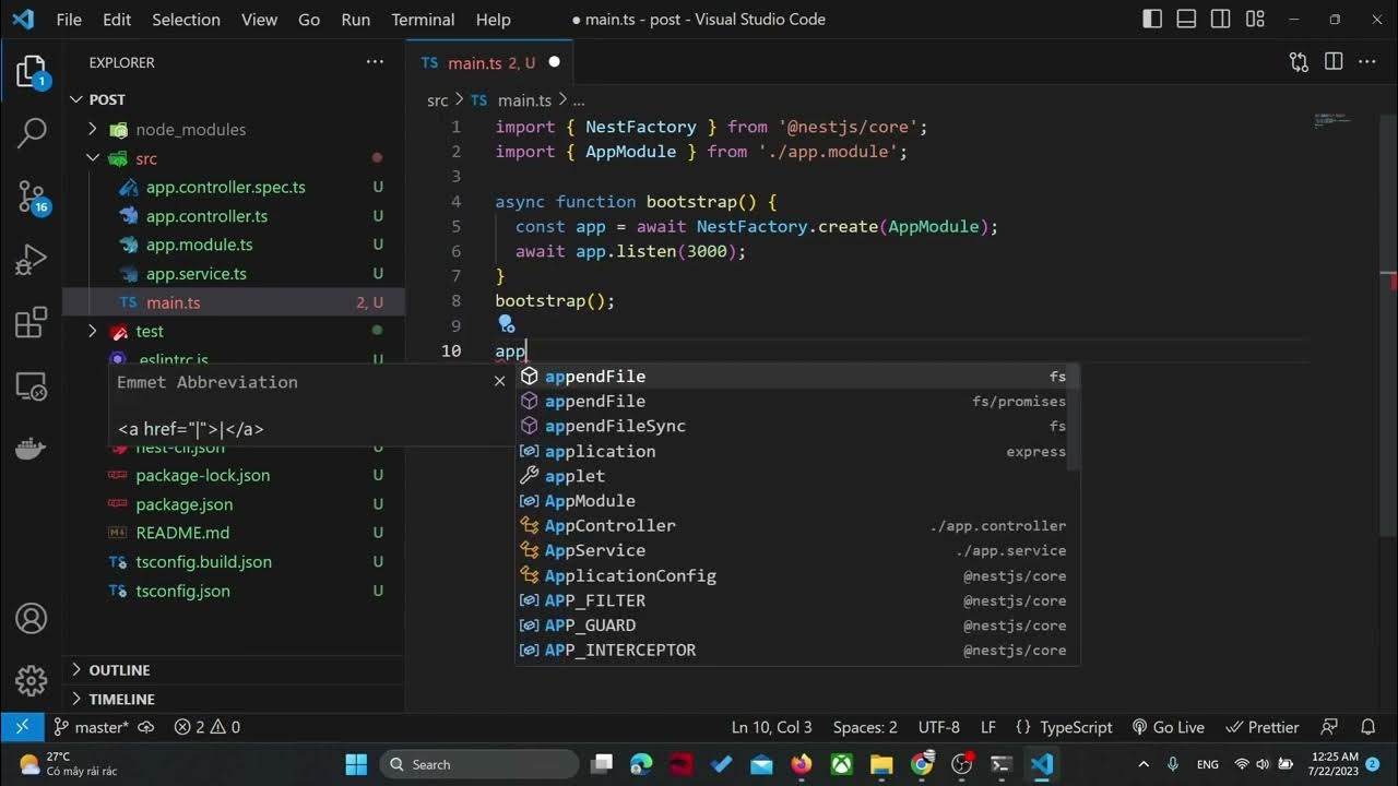 #1 Cài đặt và tìm hiểu cấu trúc thư mục Nestjs | Restful API với NestJS - YouTube