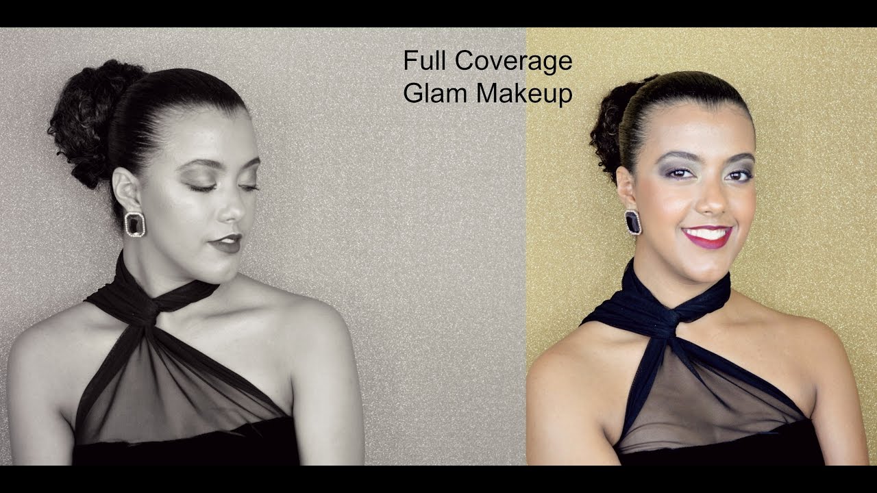 Glam Holiday Makeup and Full Foundation Routine - YouTube