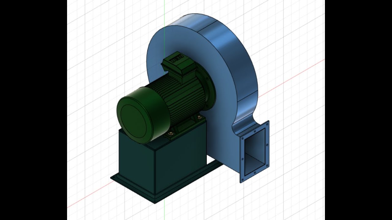 ASSEMBLY IN FUSION 360 :- Centrifugal fan blower - YouTube