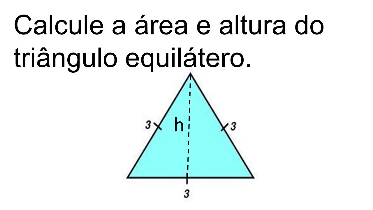 AULA 6 - TRIGONOMETRIA NO TRIÂNGULO RETÂNGULO - Calcule a área e altura ...