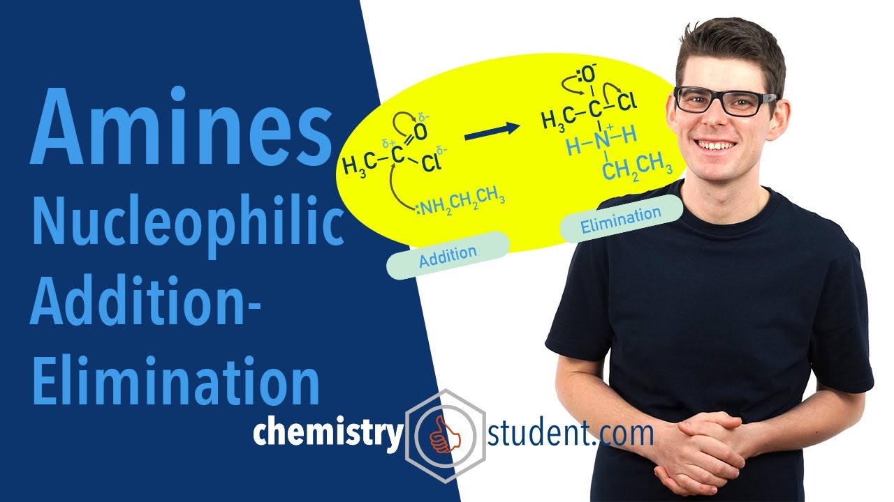 Amines - Nucleophilic Addition-Elimination Mechanism (A-level Chemistry ...