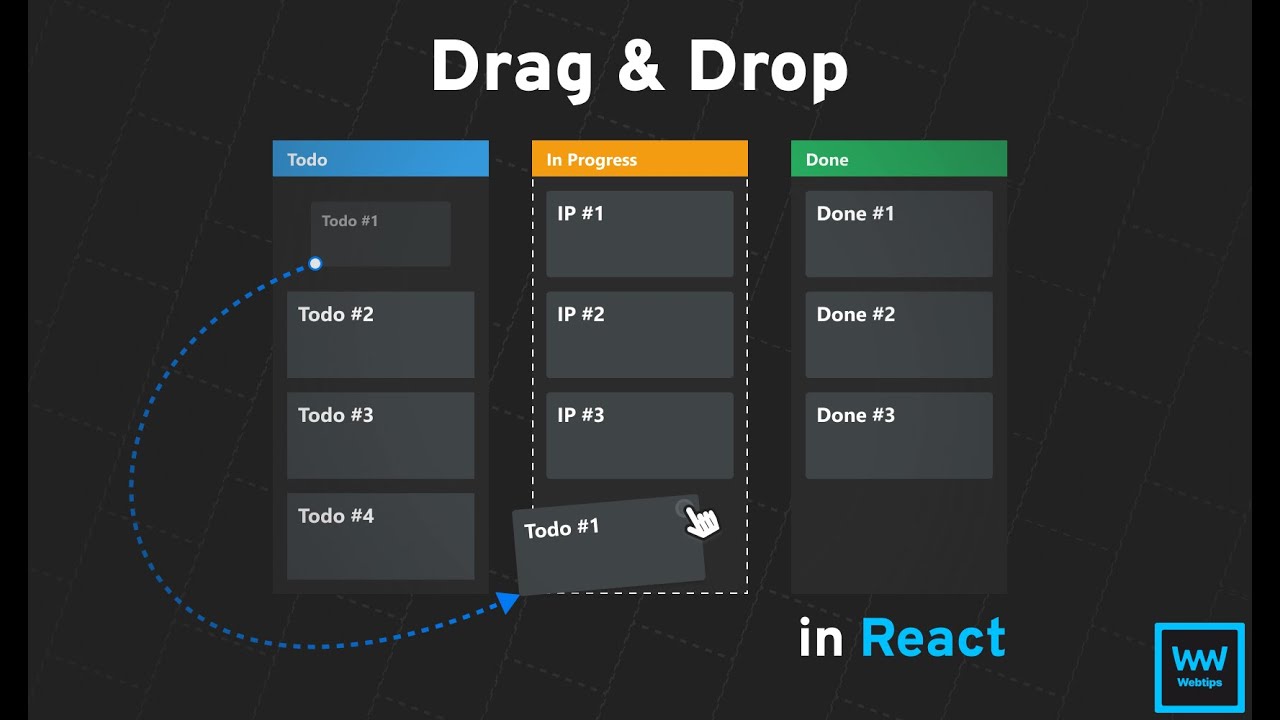 Drag and Drop || React js || Easy video - YouTube